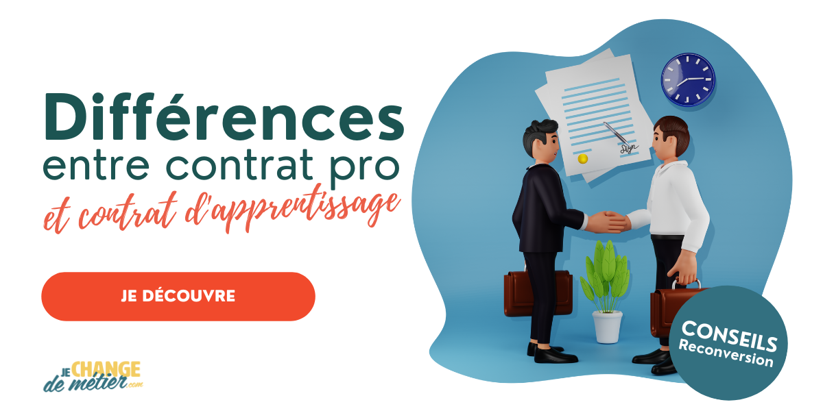 Différences entre contrat d'apprentissage et contrat de professionnalisation