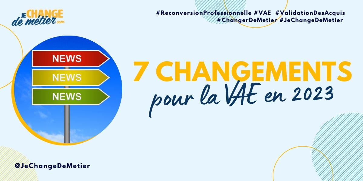 VAE : les 7 nouveautés pour 2023